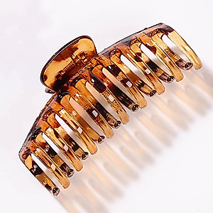 Hair Claw Clips for Thick Hair - 3pcs 4.3’’ Plastic Nonslip Jumbo Hair Clips Strong Hold Large Hair Jaw Clips Big Hair Clips Hair Styling Accessories for Women Girls