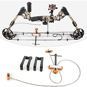 Zerone Metal Portable Outdoor Compound Bow Press, Universal Composite Bow Press Quad Limbs Bracket Package Bundle Tuning Hunting Shooting Outdoor