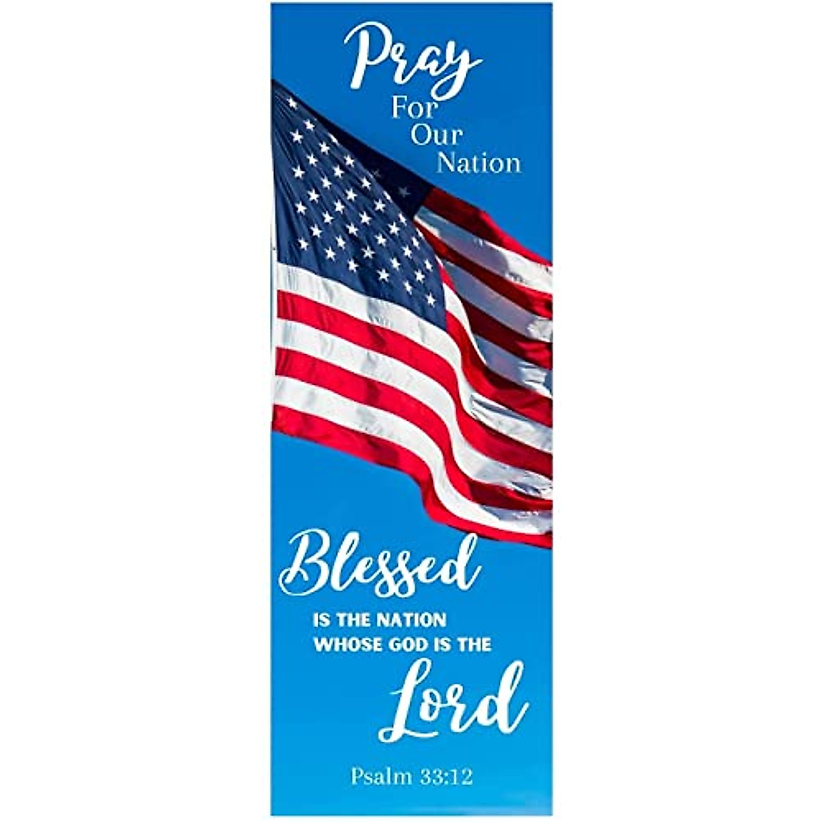 Pray for Our Nation Veterans Gifts Military Patriotic Bible Verse Bookmarks Fourth of July Memorial Day Cards Made in USA Flag Service Men Independence Day Bulk 100 Count