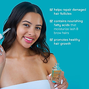 Baebody Critically Acclaimed Vegan Castor Oil for Eyelashes and Eyebrows, Pure Castor Oil Eyebrow and Lash Growth Serum, Castor Oil for Hair Growth with Applicator Kit, 1 oz - Beauty Gifts for Women