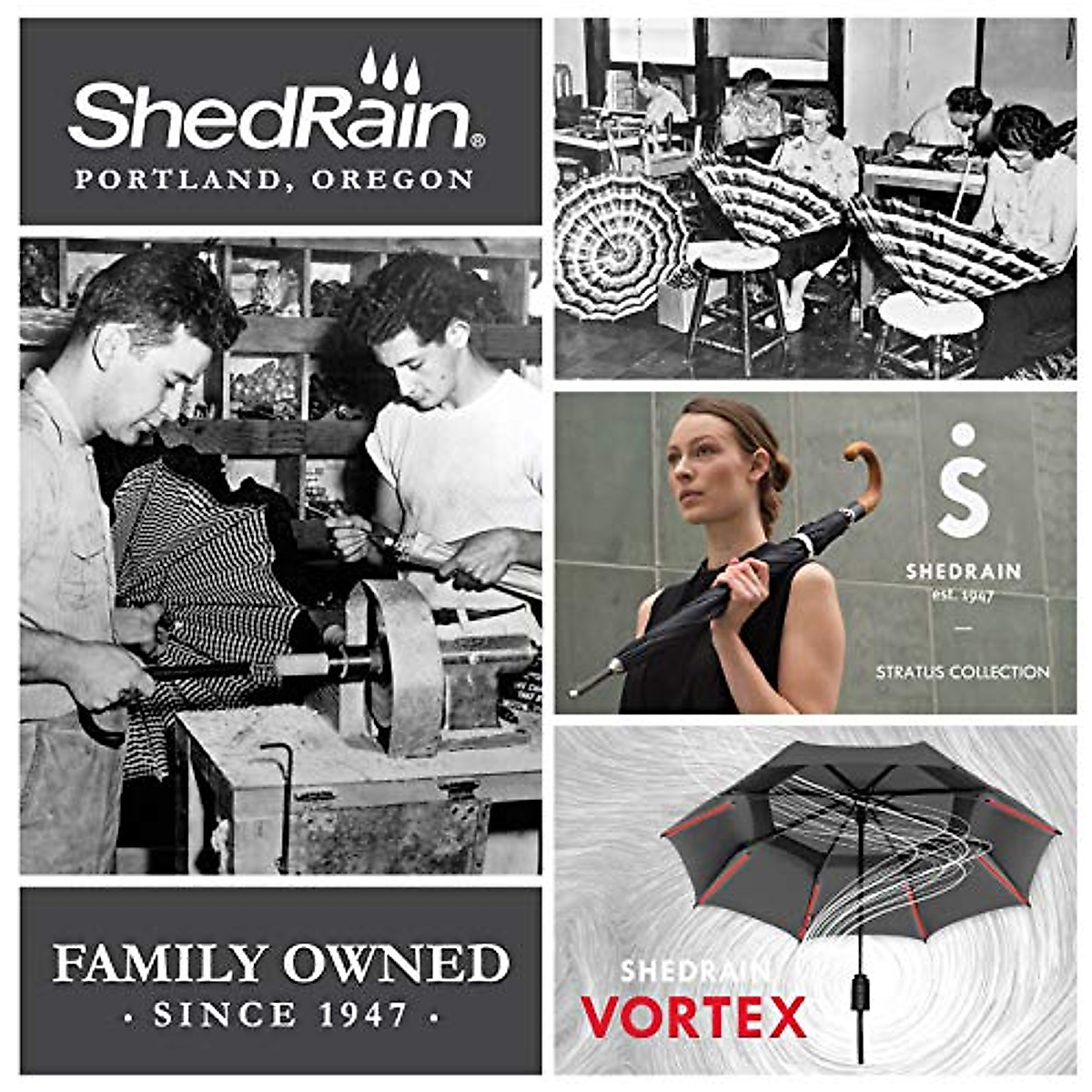 ShedRain Umbrellas Rain Essentials Manual Compact, Royal, One Size