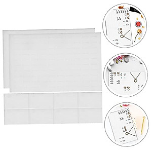 Alipis 30 pcs jewelry box pad ring foam insert ring insert trays earrings showcase trays showcase display trays ear stud pad drawer tray ring display pad sponge white mosaic ring holder