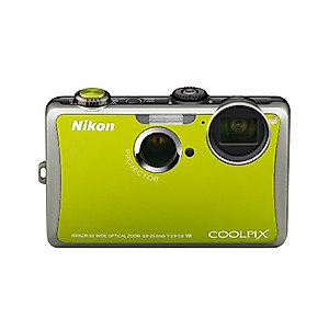 Nikon Coolpix S1100pj 14 MP Digital Camera with 5x Wide Angle Optical Vibration Reduction (VR) Zoom and 3-Inch LCD and Built-in Projector (Green)
