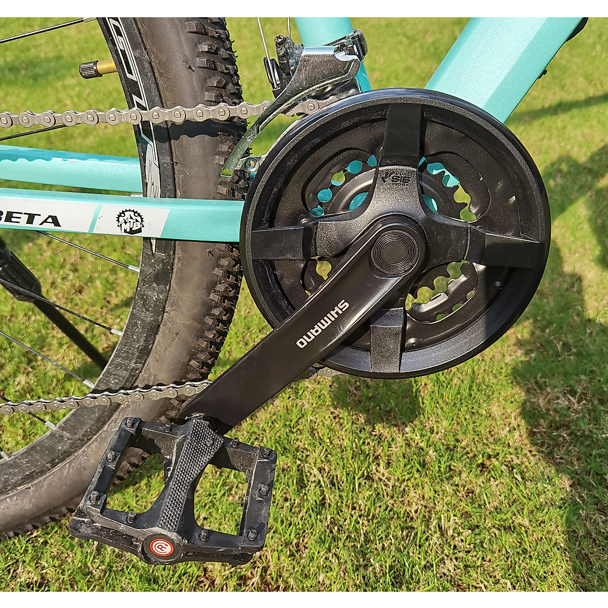 MEGHNA Bicycle Crankset FC-TY301 42-34-24 Teeth for 3x6/7/8 Speed 170mm Crank for Mountain Bike Gears Square Gears