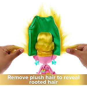Mattel DreamWorks Trolls Band Together Fashion Doll & 10+ Accessories, Hairsational Reveals Viva with Transforming Hair Piece