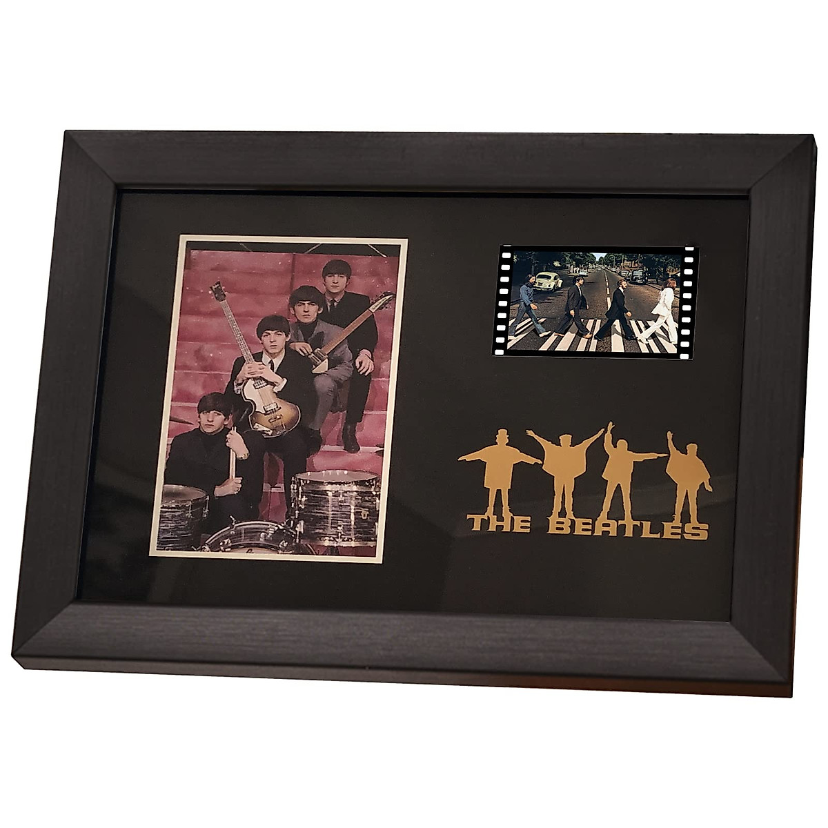 veratwo The Beatles Gifts,Beatles Picture Framed Decoration with 1x 35mm Film Display,Beatles Memorabilia for Huge Beatles Fans on Birthdays/Christmas/Thanksgiving 8x6 Inches