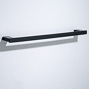 RANDOM 28 inch Hand Towel Bar Bathroom Black Towel Holder Kitchen Rag Towel Rack Bathroom Kitchen Wall Mount Towel Stand Matte Black 96009-2-28MB.