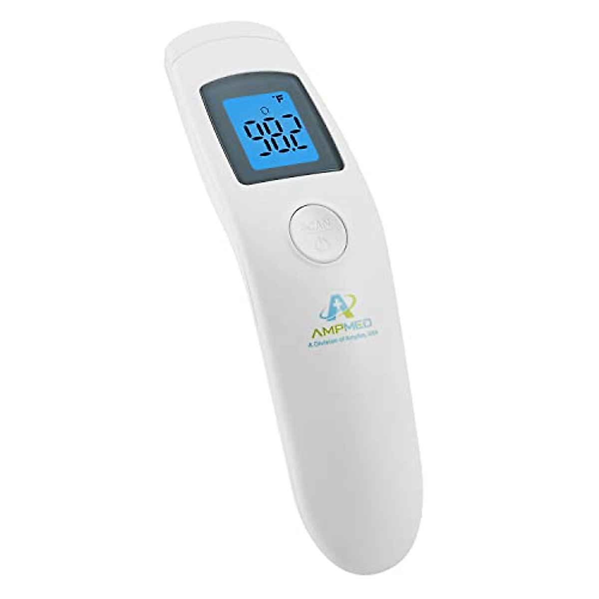 Amplim No Touch Forehead Thermometer - Non-Contact Digital Infrared Thermometer - Medical Grade, Hygienic, Accurate, Instant Read, Touchless Thermometer for Adults, Kids, and Baby - FSA HSA Eligible