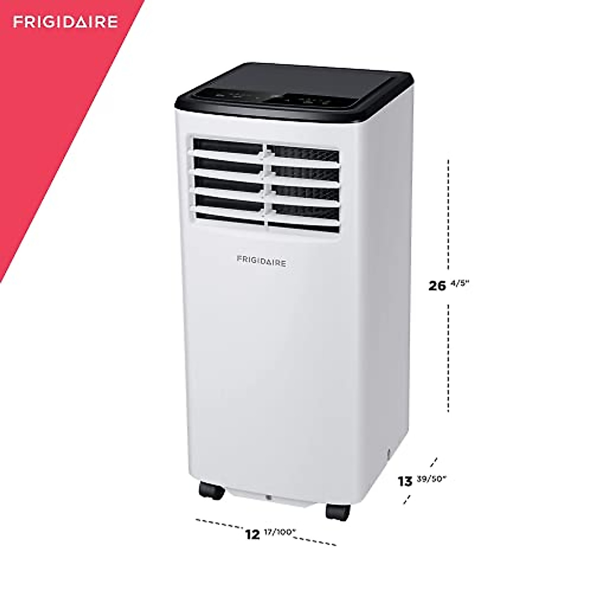 Frigidaire FHPC082AC1 Portable Room Air Conditioner, 5500 BTU with a Multi-Speed Fan, Dehumidifier Mode, Easy-to-Clean Washable Filter, in White