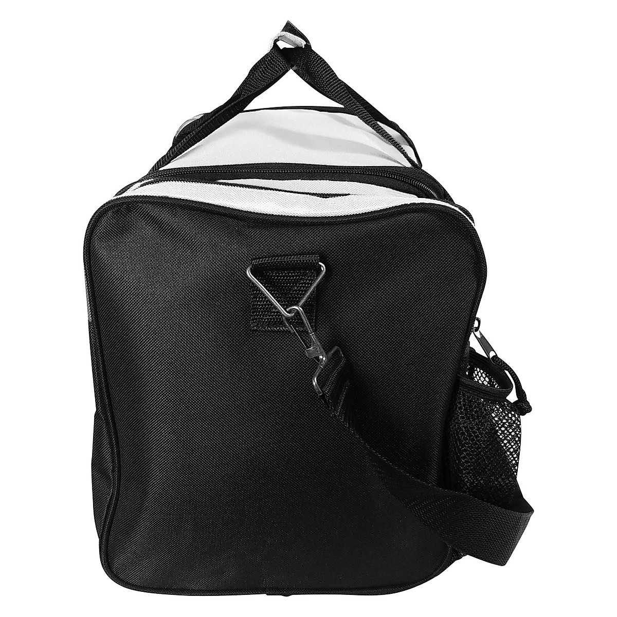 DALIX 17" Duffle Bag Dual Front Mesh Pocket in White