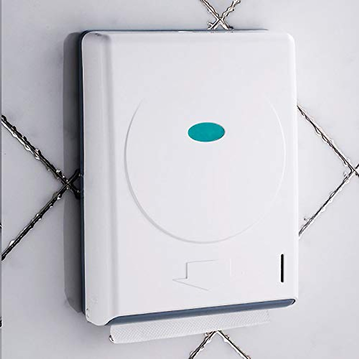 Paper Towel Dispenser Wall Mount, C Fold Paper Towel Dispenser, Multifold Towel Dispenser for Home and Commercial Use, Bathroom Tissue Holder,White by Cq acrylic