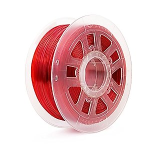 Gizmo Dorks 1.75mm PLA Filament 1kg / 2.2lb for 3D Printers, Translucent Red