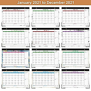 2021 Desk Calendar Planner Organizer Desk pad calendar 17" x 12"