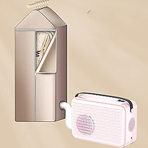 Mini Clothes Dryer, Rapid Heating Mini Dryer Efficient for Home for Travel (Lotus Root Color and Clothes Drying Bag)