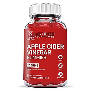 (3 Pack) Apple Cider Vinegar Gummies 1000MG ACV Made from The Mother with Pomegranate Juice Beet Root B12 180 Gummys