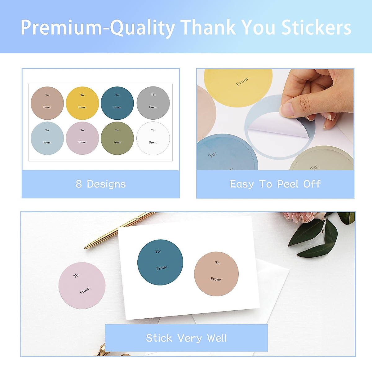 Anwyll to from Tags Stickers,120Pcs 2.5Inch Gift Tags Labels Stickers,Boho to and from Name Tags Stickers,Self-Adhesive Present Labels Stickers for Gift Canning Bag Christmas Birthday Party Wedding