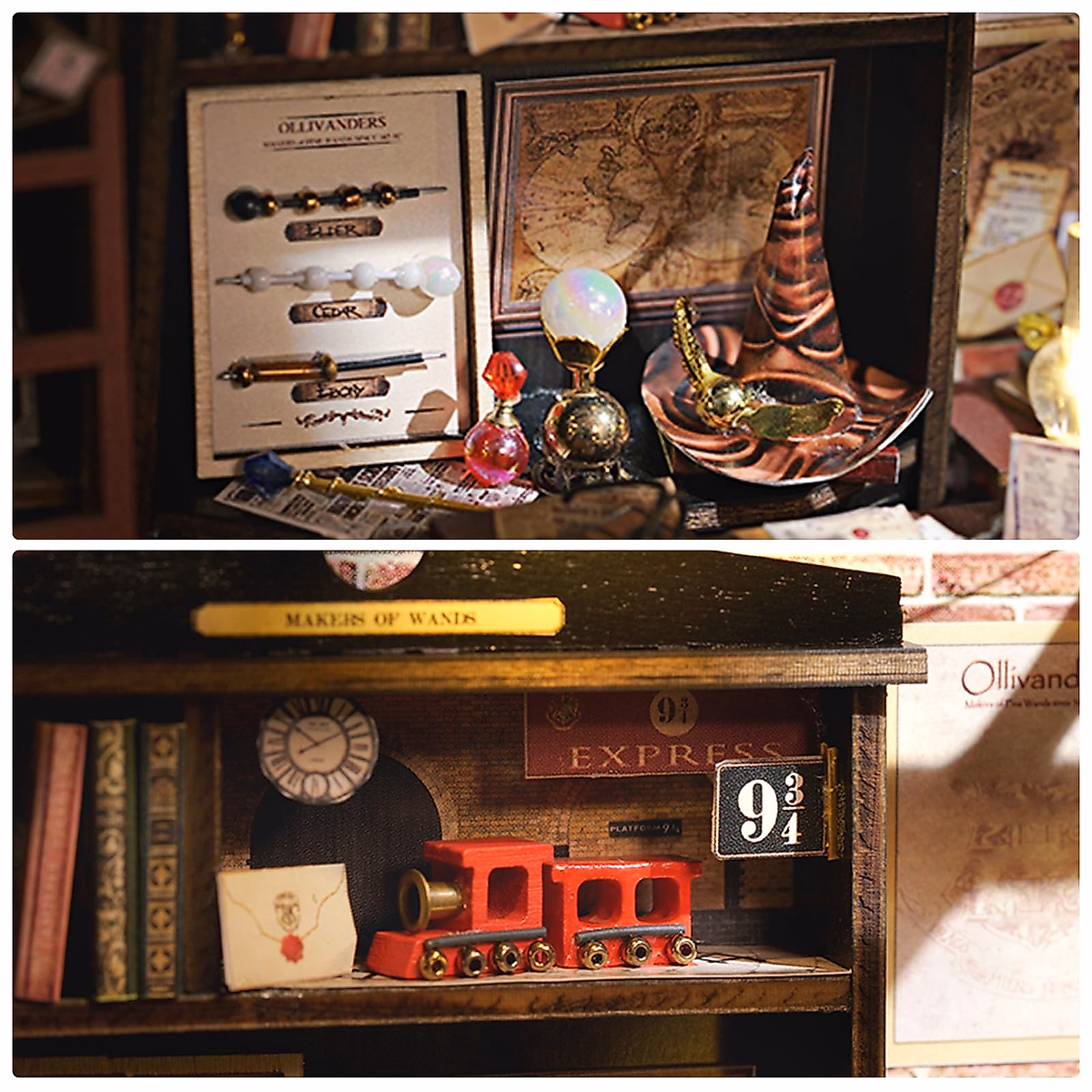 GuDoQi DIY Miniature House Kits, DIY Miniature Dollhouse Kit with Furniture, Tiny House Kits 1:24 Scale, Creative DIY Crafts for Adults Teen, Easter Day Birthday Gifts, Magic Shop