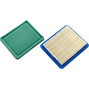 HQRP 2-Pack Filter Cartridge 491588S w/Pre-Filter compatible with Briggs & Stratton 3.5-6.75 HP Quantum Engines 625-1575 Series 625 650 675 625e 675e 675ex 725e 725ex Series Lawn Mower Engines