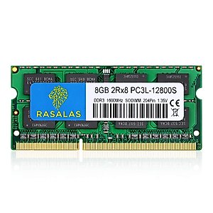 Rasalas 8GB DDR3 PC3L-12800S 8GB 1600 MHz DDR3 SODIMM RAM for Intel AMD Laptop, MacBook Pro Mid 2012, iMac Late 2012/ Early/Late 2013, Late 2012/2013, Retina 5K Display, Mac Mini