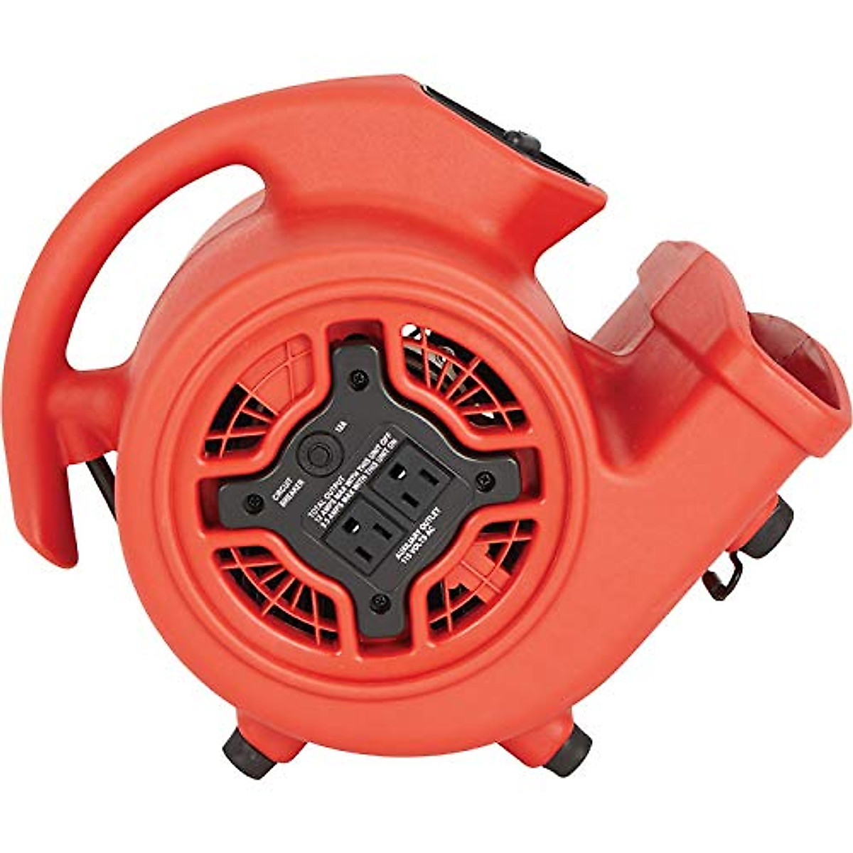 Ironton 1/8 HP Mini Air Mover/Dryer with Built-in Outlet - 500 CFM