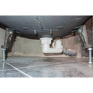 Bath Shower Drain Flat P-Trap 1 1/2" P Trap E000 for Acrylic bathtubs by Aniplast