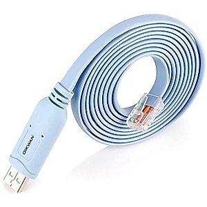 OIKWAN Console Cable USB to RJ45, USB Cable Compatible with Routers/Switch/Windows 7, 8,10,11 (10ft)