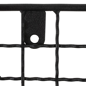 DII Rustic Farmhouse Bathroom Décor, Metal Storage, Small Towel Bar, Black