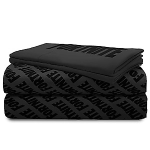 Jay Franco Fortnite Neon Warhol 5 Piece Full Bed Set - includes Comforter & Sheet Set - Bedding Features Llama, Peely, & Vertex - Super Soft Fade Resistant Microfiber (Official Fortnite Product)