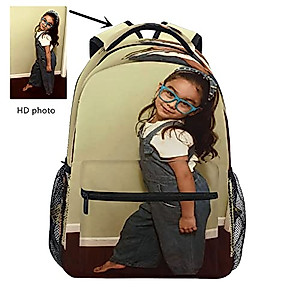 MNSRUU Custom Kids Backpack with Photo Name Custom Photo Backpack Personalized Bookbag