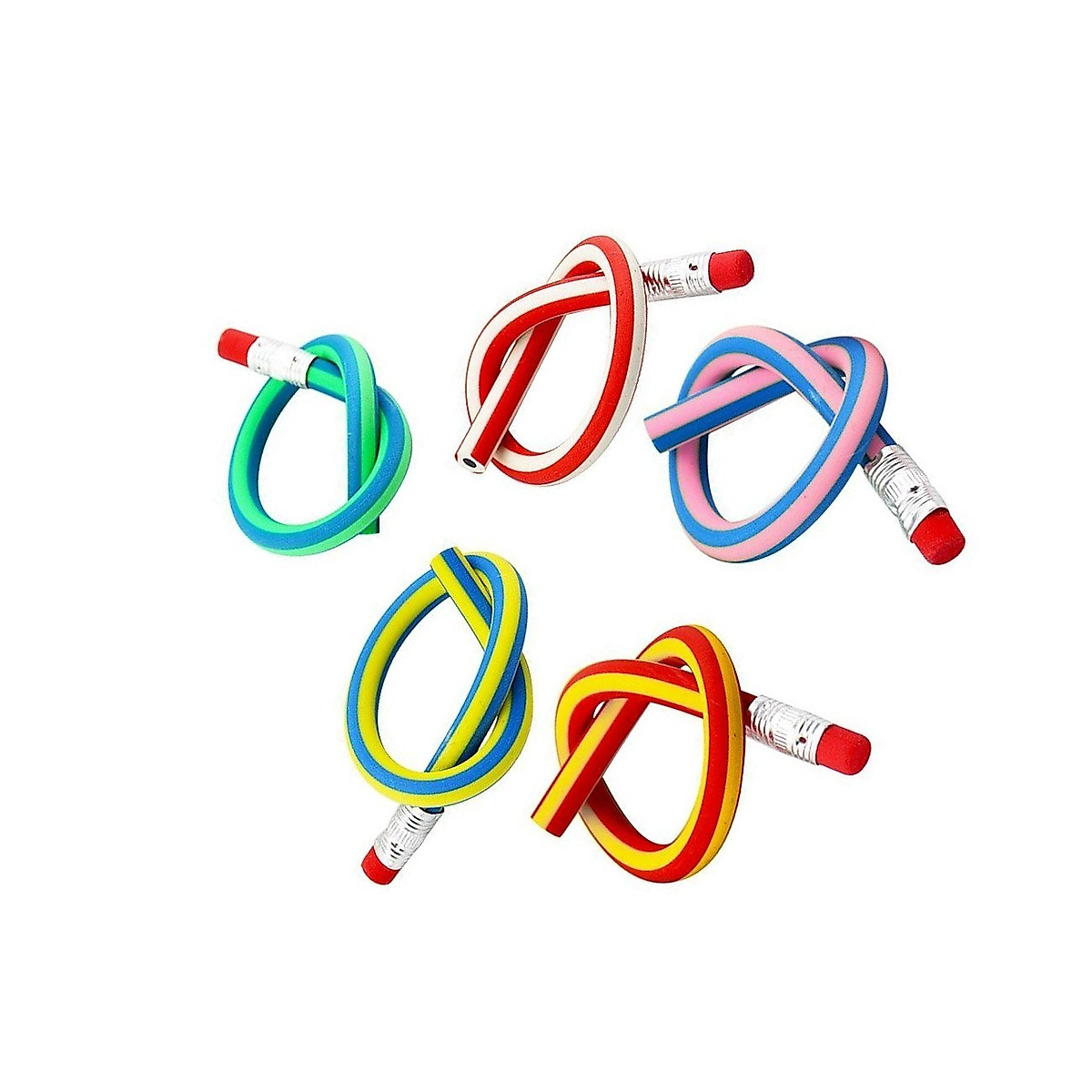 Haawooky 35 Pieces Flexible Soft Pencil Magic Bend Pencils for Kids Children School Fun Equipment