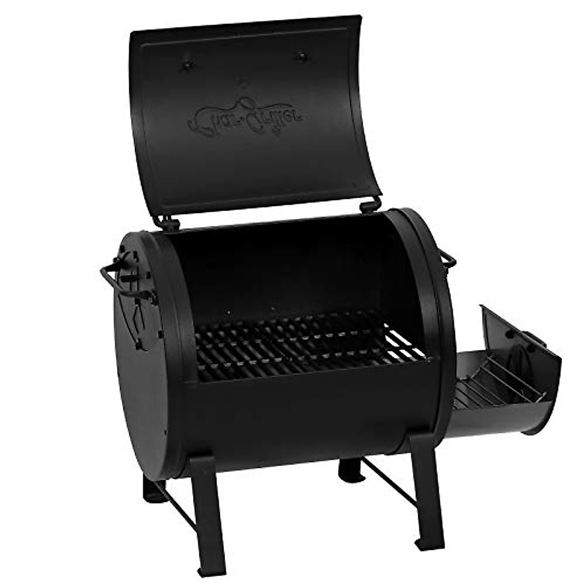 Char-Griller E82424 Smoker Side Fire Box Portable Charcoal Grill, Black
