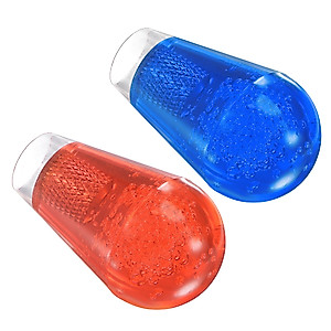 uxcell Ellipse Oval Joystick Head Rocker Ball Top Handle Arcade Game Replacement Red Blue