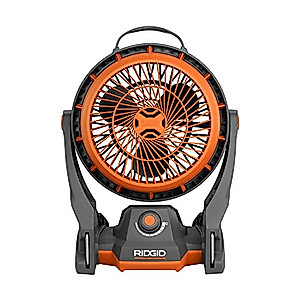 RIDGID 18 volt gen5x portable hybrid job site fan R860720 + R840087 battery & R840095 charger
