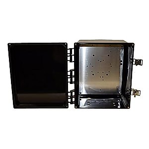 Ventev / TerraWave 12X10X6 Black Polycarbonate Enclosure.