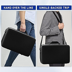 RHOTALL PS5 Travel Carrying Case Compatible with Playstation 5 Console, Portable Protective Hard Shell Bag with 4 Controller Rocker Caps for PS5 Console and Gaming Accessories