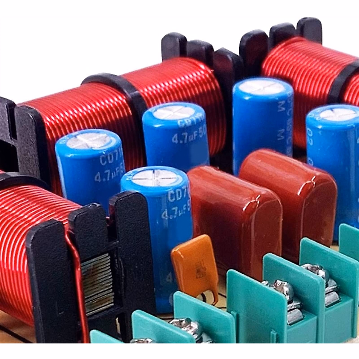 Audio Frequency Divider 2PCS 4 Way Speaker Treble Alto Frequency Divider Home Theater HiFi Stereo Circuit Stereo Audio Crossover Filte-rs