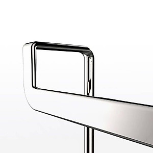 Poeland 1kuan Over Cabinet Drawer Double Hooks 304 Stainless Steel Multiple Use Narrow Door Hook for Kitchen, Bathroom, Drawer, Wardrobe Door, Cabinet Door to Hang Bags, Towels, Coat More Pack of 4