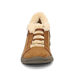 Bzees Women's Golden Shoe, toffee microfiber/beige faux fur, 10 M US