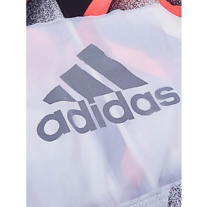 adidas womens Unleash Confidence Woven Track Top White/Pink/Black/Black Small