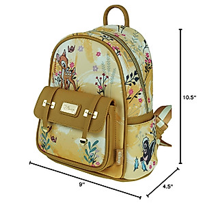 KBNL Bambi 11 inch Vegan Leather Mini Backpack - A21802, Multicoloured