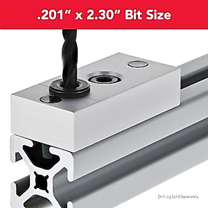 8020, 6115, 10 Series .201 x 2.3" High Speed Steel Access Hole Drill Bit 80/20 T-Slot Aluminum Extrusion Tool