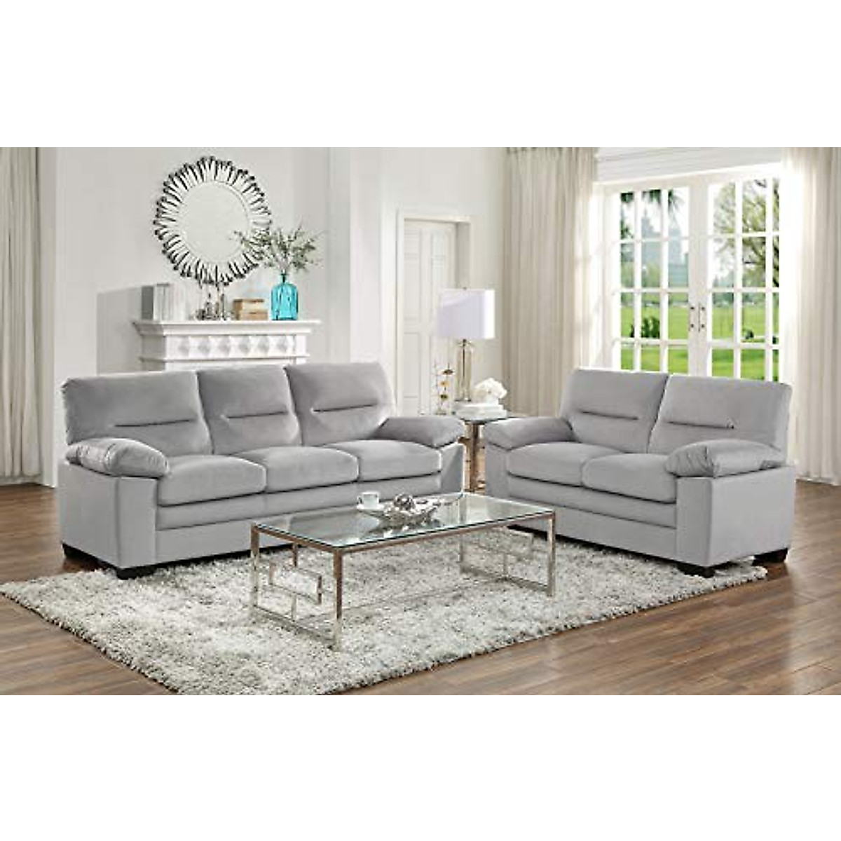Lexicon Dawson Living Room Sofa, Gray