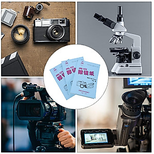 Glasses Wipes 100PCS Lens Photo Lens Cleaning Tissue Paper Dust-Free Cleaning Paper for Camera Lenses Microscopes Computer Screens Glasses Cleaning Wipes