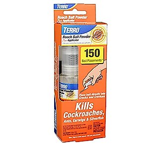 Terro T530 Roach Bait Powder Plus Applicator, Orange