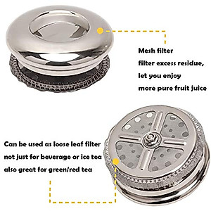 Artcome 65 Oz Large Heat Resistant Water Carafe with Stainless Steel Lid, Borosilicate Glass Beverage Pitcher with Lid