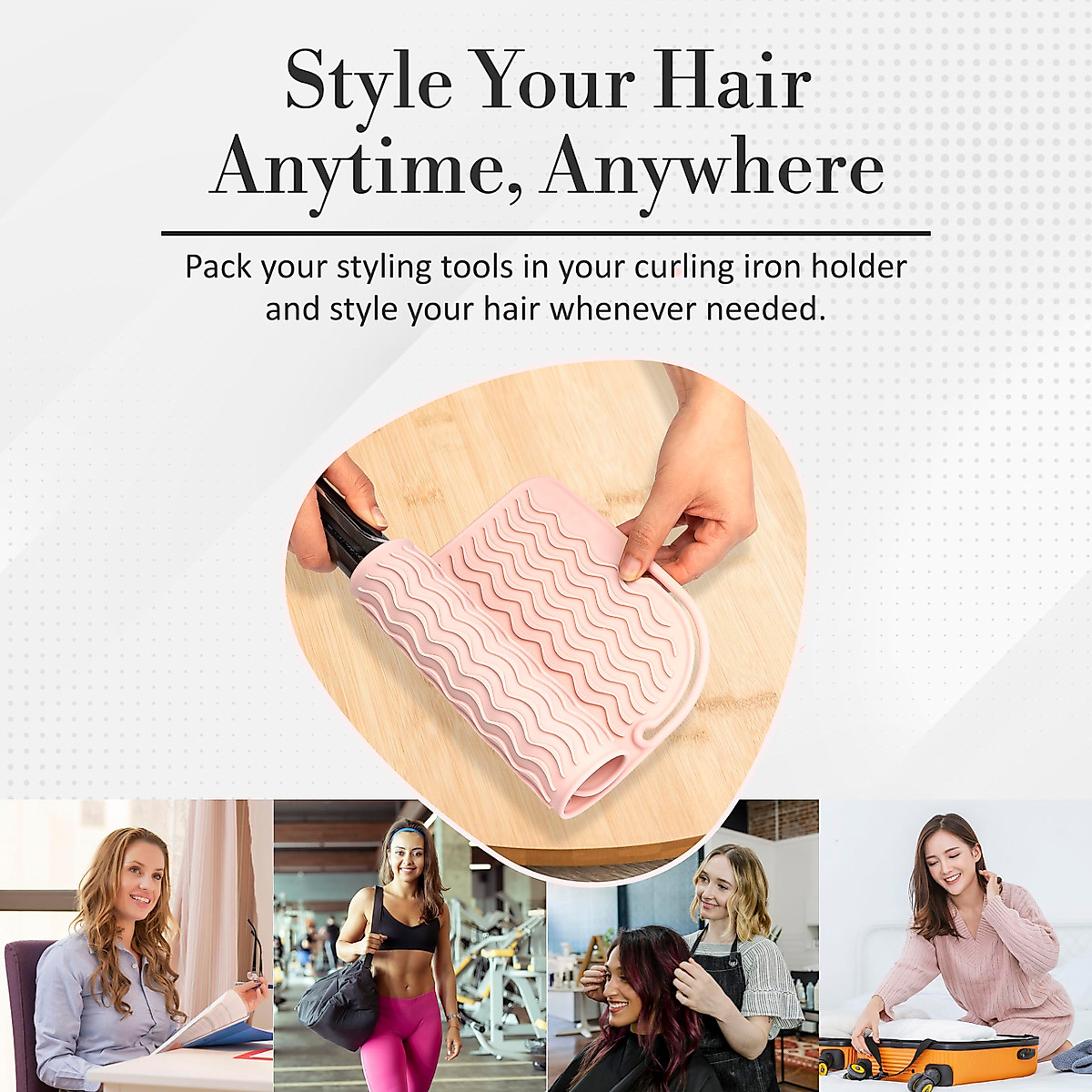 Heat Resistant Mat - Iron Mat - Curling Iron Holder - Silicone Heat Resistant Mat - Makeup Mat - Hot Tools Mat - Hot Tools Flat Iron Holder