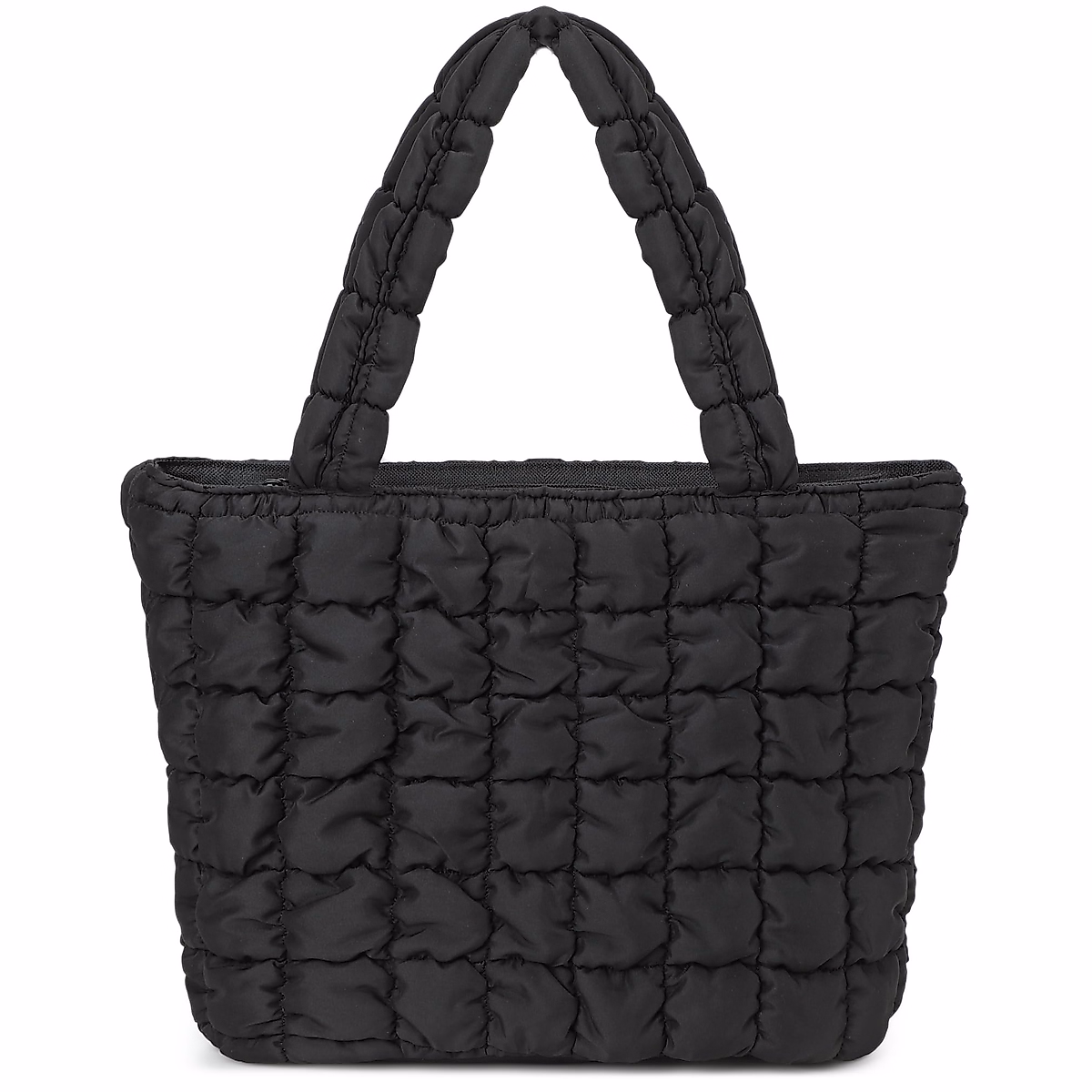 CAMTOP Lunch Box for Women Girls Insulated Cute Lunch Tote Bag Lunchbox Cooler Puffer Bag for Work Travel Picnic(Black)