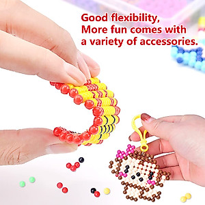 KACAGA Non-Iron Fuse Beads Set Melting Beads 24 Colors 5800 Beads 5mm Refill Pack
