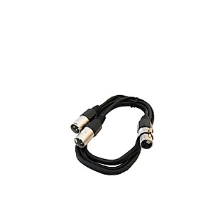 Audio2000'S ADC2033-P 5' Dual XLR Male to XLR Female Balanced Audio Cable