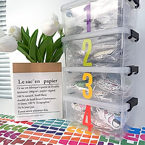 Bemeol 500 Pieces 30 Sheets Large Letter Stickers 2.5 Inch Alphabet Letter Stickers Self Adhesive Letters for Bulletin Board Mailbox Door Classroom Home